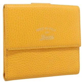 Gucci Portefeuille Vintage doccasion - Femme - Pre-owned - Jaune - Taille: ONE Size