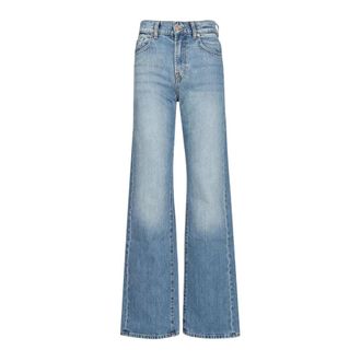 7 For All Mankind Tess Wide Jeans - - Jeans - Damen - Blau - W28