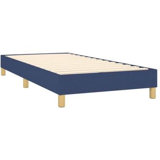 vidaXL Cadre de lit sans matelas bleu 80x200 cm tissu Vidaxl