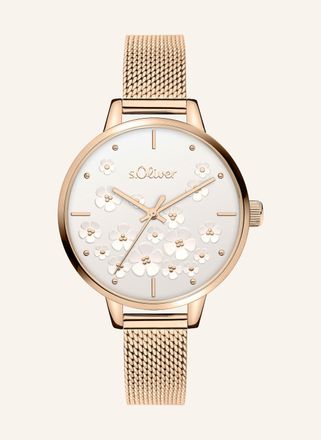 s.Oliver S.Oliver Armbanduhr Aus Edelstahl rosegold