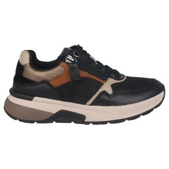 Gabor Rollender Sneaker - Schwarz Mix - - Shoes - Damen - Schwarzk - 35 EU