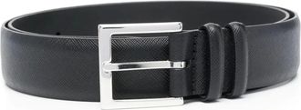 Orciani Homme, Accessoires, Noir, Taille: 90 CM Classic Basic Saffiano Belt
