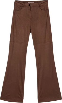 D.exterior Femme, Pantalons, Brun, Taille: 42 FR Wide Pantalons