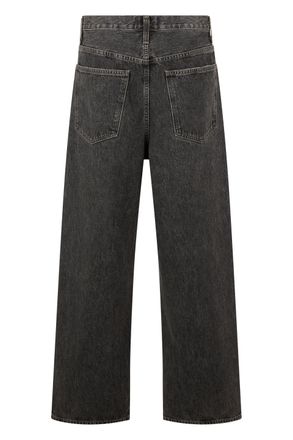 A Gold E Mens Loose Denim Pants Grey Cotton Regular & Straight-Leg Jeans