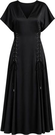 Pinko Pinko, Femme, Robes, Noir, Taille: 44 FR Long Satin Dress