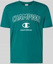 Champion T-Shirt mit Label-Print und Rundhalsausschnitt