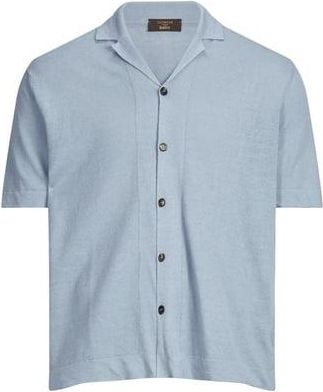 Slowear Chemise &agrave; manches courtes en lin et coton