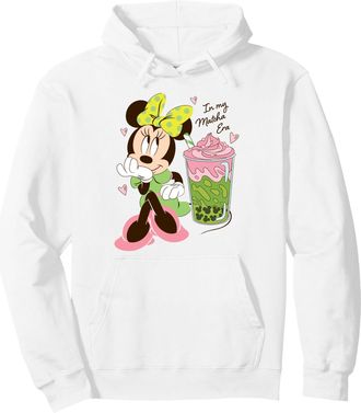 Disney Minnie Mouse Valentines Day Cute In My Matcha Era Pullover Hoodie