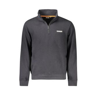 Napapijri Schwarzer Baumwoll Herren Pullover - - Sweatshirts & Hoodies - Herren - Grau - M