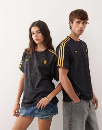 adidas adidas Football - Manchester United - Trikot in Schwarz und Gelb mit Markenlogo