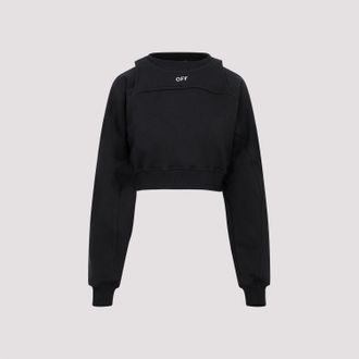 Off-white Logo-Detail Baumwoll-Sweatshirt