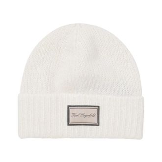 Karl Lagerfeld Hotel Karl Beanie - - Accessories - Herren - Wei&szlig; - ONE SIZE