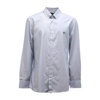 Etro Gestreiftes Hemd Made in Italy - - Shirts - Herren - Blau - 2XL