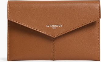 Le Tanneur Pochette enveloppe moyen mod&egrave;le Paulette en cuir lisse