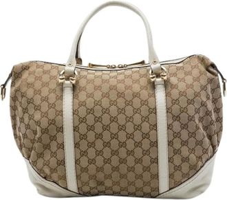 Gucci Sac Boston Pre-owned - Femme - Pre-owned - Beige - Taille: ONE Size