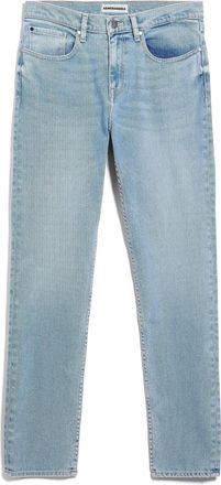 Armedangels Herren Jeans Tapered Leg Mid Waist Bio-Baumwoll Mix Comfort-Stretch AARJO TARPA Regular Fit Easy Blue