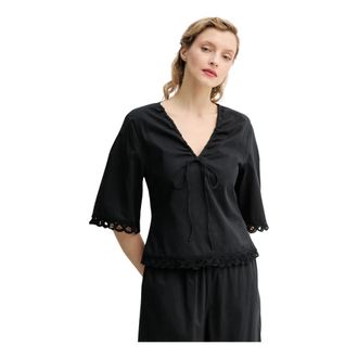 By Malene Birger Ulrikke Bluse - - Blouses & Shirts - Damen - Schwarzk - XS