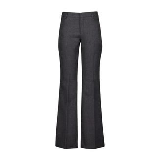Ami Graue Ausgestellte Wollhose - - Trousers - Damen - Grau - 2XL