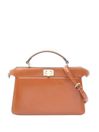 Fendi sac cabas Peekaboo ISeeU East-West (ann&eacute;es 2010) - Marron