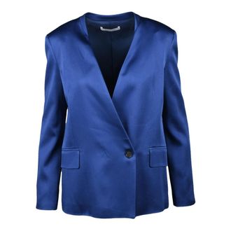 Liviana Conti Blazer aus Satin - - Jackets - Damen - Blau - XS