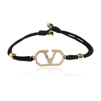 Valentino Garavani Verstellbares Armband mit Swarovski Kristallen - - Accessories - Damen - Schwarzk - ONE SIZE