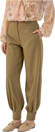 Kocca Femme, Pantalons, Vert, Taille: 40 FR Pantalon d&eacute;contract&eacute; fusel&eacute; pleine longueur