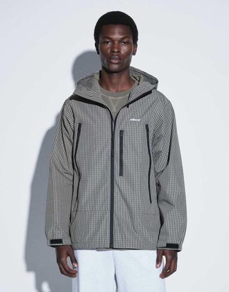 Obey veste &agrave; capuche zipp&eacute;e &agrave; carreaux multicolore