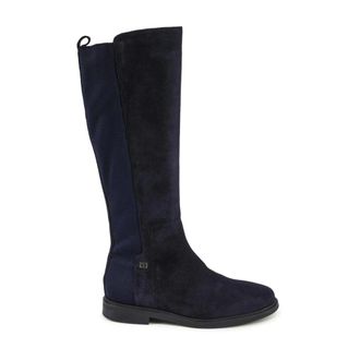 Tommy Hilfiger Femme, Chaussures, Bleu, Taille: 36 EU Bottes hautes en daim