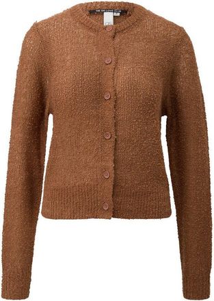 QS by s.Oliver Cardigan Strickjacke Strickjacke in Boucl&eacute;-Optik