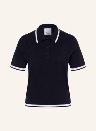 Allude Allude Strick-Poloshirt Aus Cashmere blau