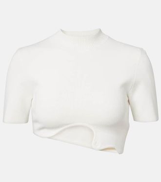 CHRISTOPHER ESBER Cropped-Top Maparadita aus Jersey
