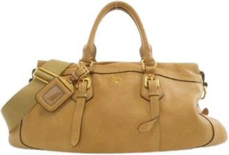 Prada Pre-owned Sac Cervo - Femme - Pre-owned - Beige - Taille: ONE Size