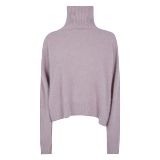 C.T. Plage Pullover mit hohem Kragen - - Knitwear - Damen - Rosa - S