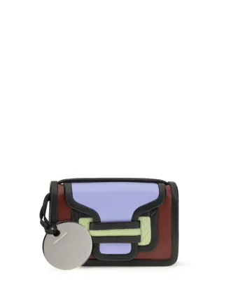 Pierre Hardy Womens Shoulder Bag Alpha Calf Leather Carmine-Black Carmine-Black-Multicolour Carmine/black/multicolour