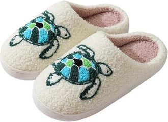 Generic Pantoufles femmes coton chaud int&eacute;rieur pantoufles peluche pantoufles mignon dessin anim&eacute; tortue mod&egrave;les hiver coton pantoufles hommes et femmes mod&egrave;l