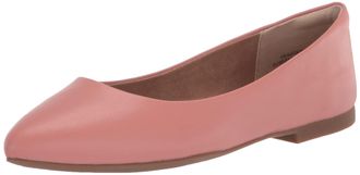 Amazon Essentials Damen Ballerinas mit spitzem Zehenbereich, Staubrosé, 38 EU Weit