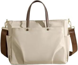 Generic Compatible for sac dordinateur Portable, porte-documents de grande capacit&eacute; for femmes(Khaki,16 inches)