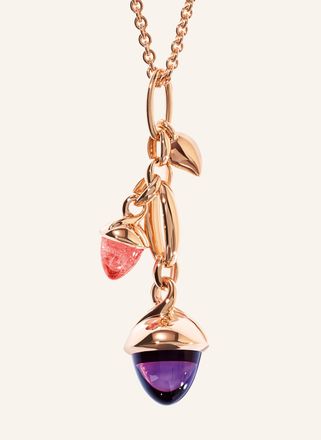Tamara Comolli Tamara Comolli Ohrh&auml;nger Ohrh&auml;nger Mikado Dangling 2 Acorns - Wildberry 18k Ros&eacute;gold rosegold