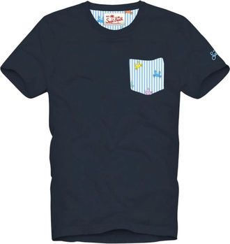 MC2 Saint Barth Homme, Tops, Bleu, Taille: 2XL T-shirt Bla0001