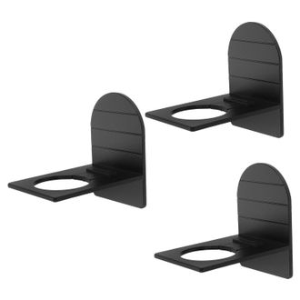 Lurrose 3 St&uuml;ck Badezimmer Wandhalter aus Rostfreiem Metall Verstellbarer Duschflaschenhalter f&uuml;r Shampoo Fl&uuml;ssigseife und Lotion Wasserfester Wandmontierter 