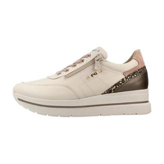Nero Giardini I617360D Sneakers aus Wildleder- Leder und technischem Stoff - - Shoes - Damen - Beige - 39 EU