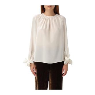 Max Mara Femme, Blouses et Chemises, Beige, Taille: 34 FR Blouse &Eacute;l&eacute;gante