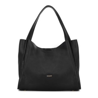 Kazar Schwarze locker sitzende Handtasche mit Doppelgriff - - Bags - Damen - Schwarzk - ONE SIZE