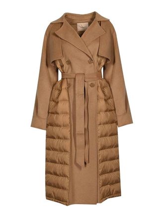 Twinset Manteau Au Genou - Marron