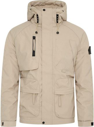 SOULSTAR Steppjacke S2MALBUN Herren leichte Field-Jacket mit Kapuze Fleece gefütterte Outdoor-Jacke