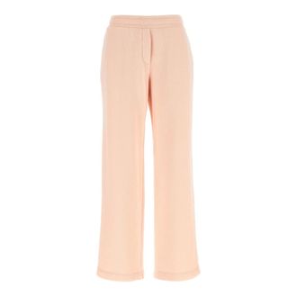 Dolce & Gabbana Femme, Pantalons, Rose, Taille: 38 FR Joggers en coton alv&eacute;ol&eacute;
