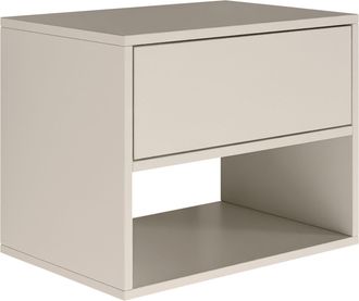 Selsey Nachttisch H&auml;ngend Schwebender Kaschmir Farbe 50B x 36T x 40H cm Nachtschrank mit Schublade in Minimalistischer - Push-to-Open - Skandinavischen Platz