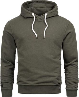 Alessandro Salvarini Herren Sweatjacke Kapuzenpullover Kapuze Hoodie Sweater Pulli AS193 [AS-193-Khaki-Gr.XXL]