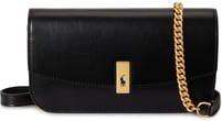 Polo Ralph Lauren Sac &agrave; bandouli&egrave;re &agrave; logo m&eacute;tallique en cuir