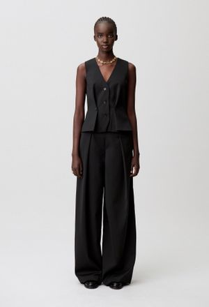 Claudie Pierlot Weite Hose aus Wollmischung